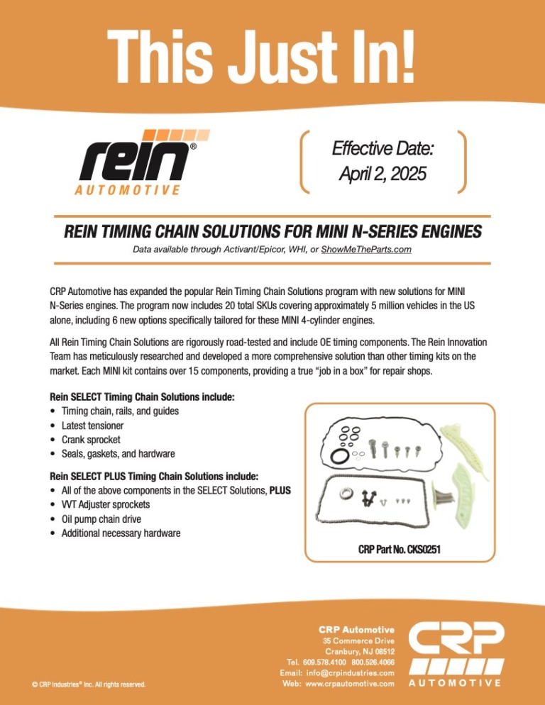 CRP Automotive Adds Rein MINI Crossover Pipe Upgrade